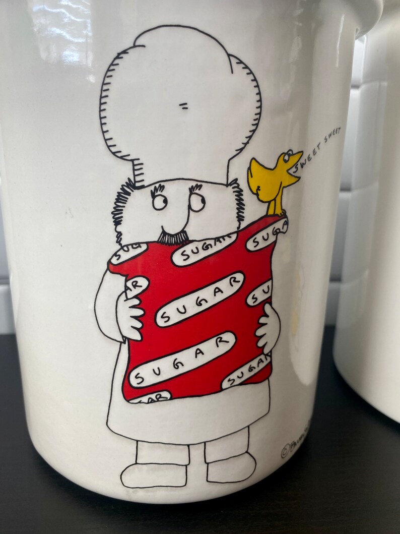 Barney Saltzberg Chefs 1983 Canister Set Vintage Retro - Etsy