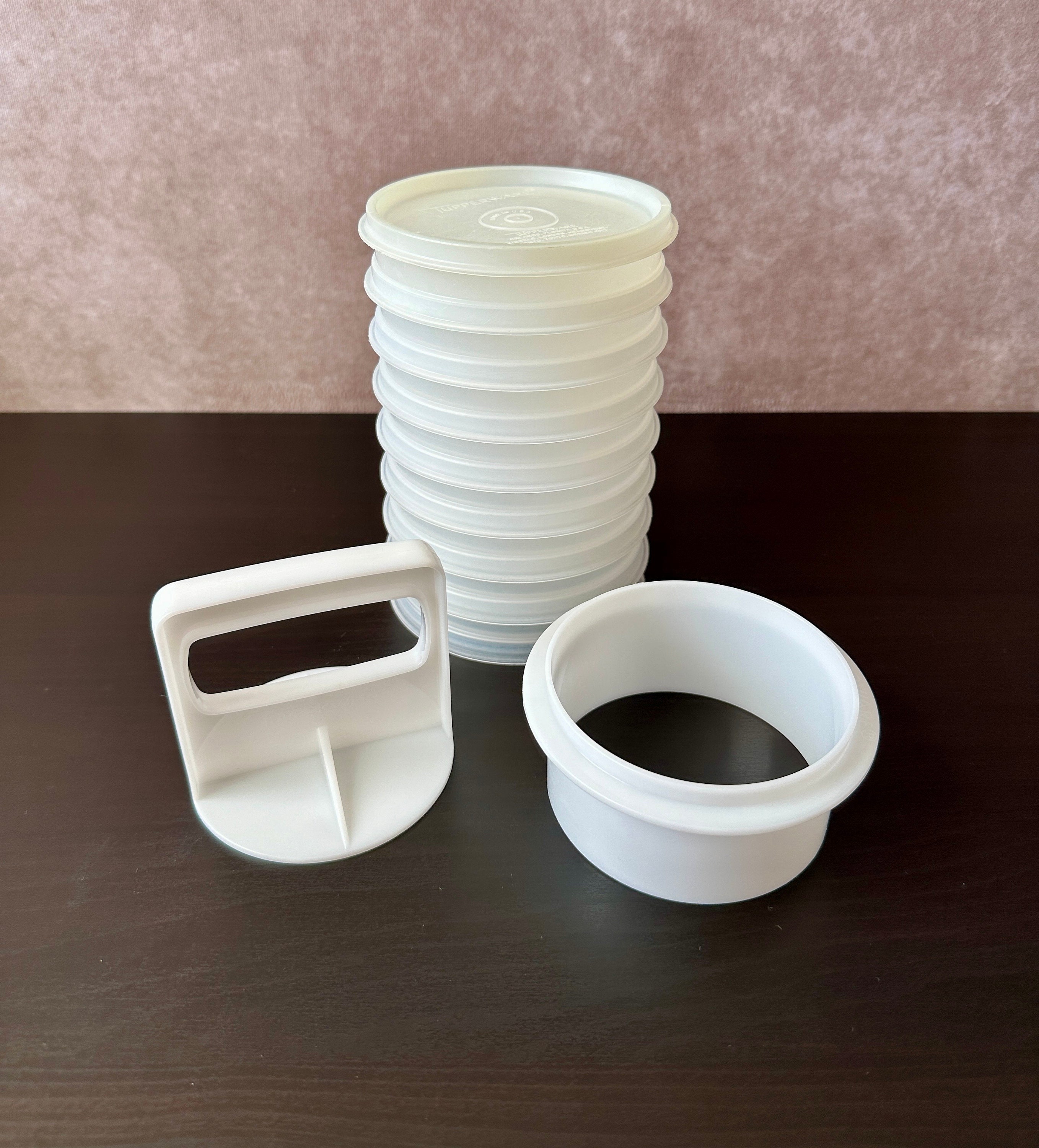 Tupperware Hamburger Press and Storage Vintage Vtg Retro Mid Century ...