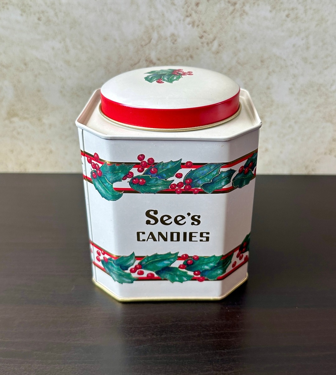 Vintage Sees Candy Tin Vtg Christmas Tins Collectible Tins Vintage ...