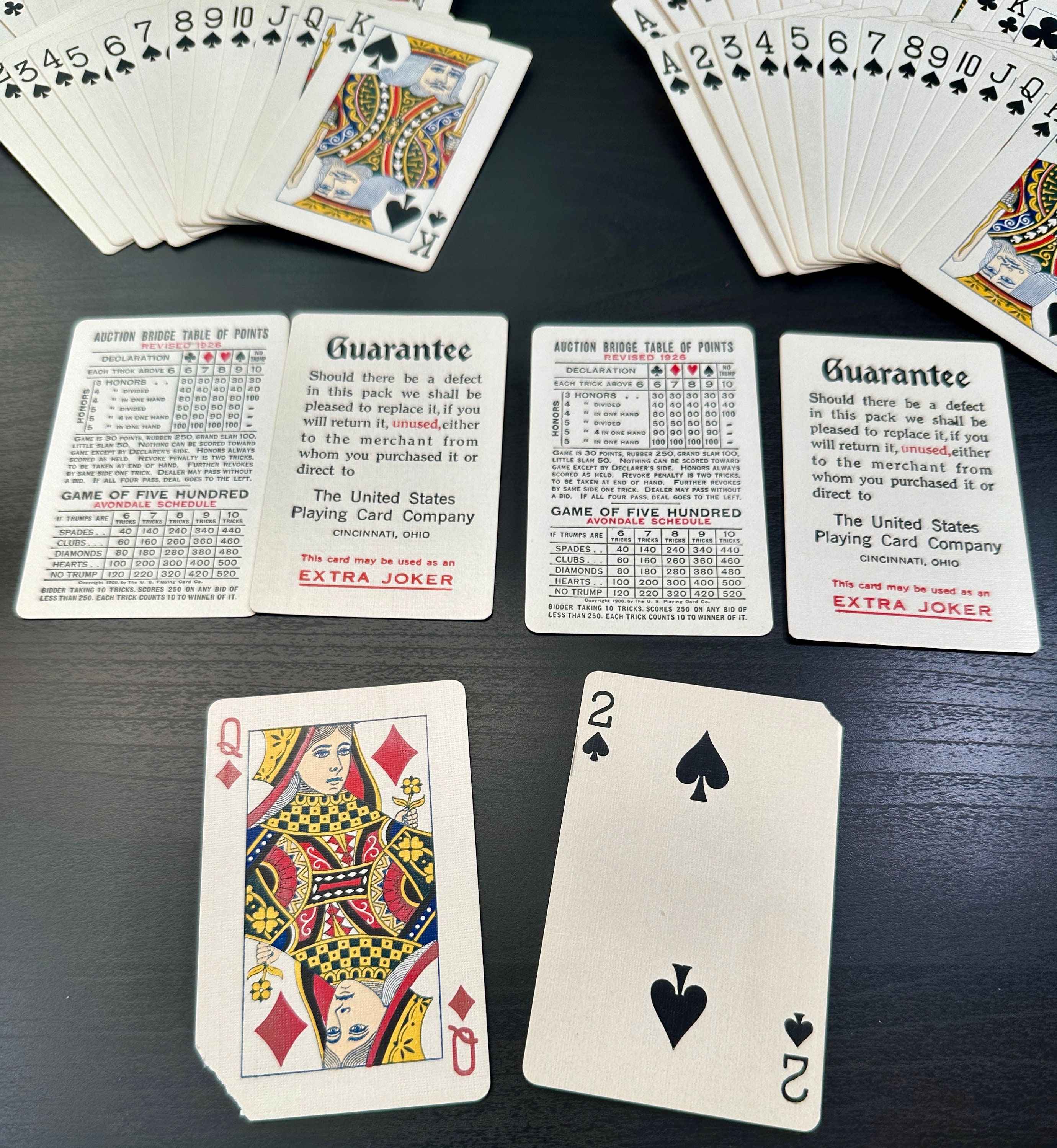 1920s Congress Playing Cards Two Deck Bridge Set Antique Vintage Vtg Retro Vintage Games Retro ...