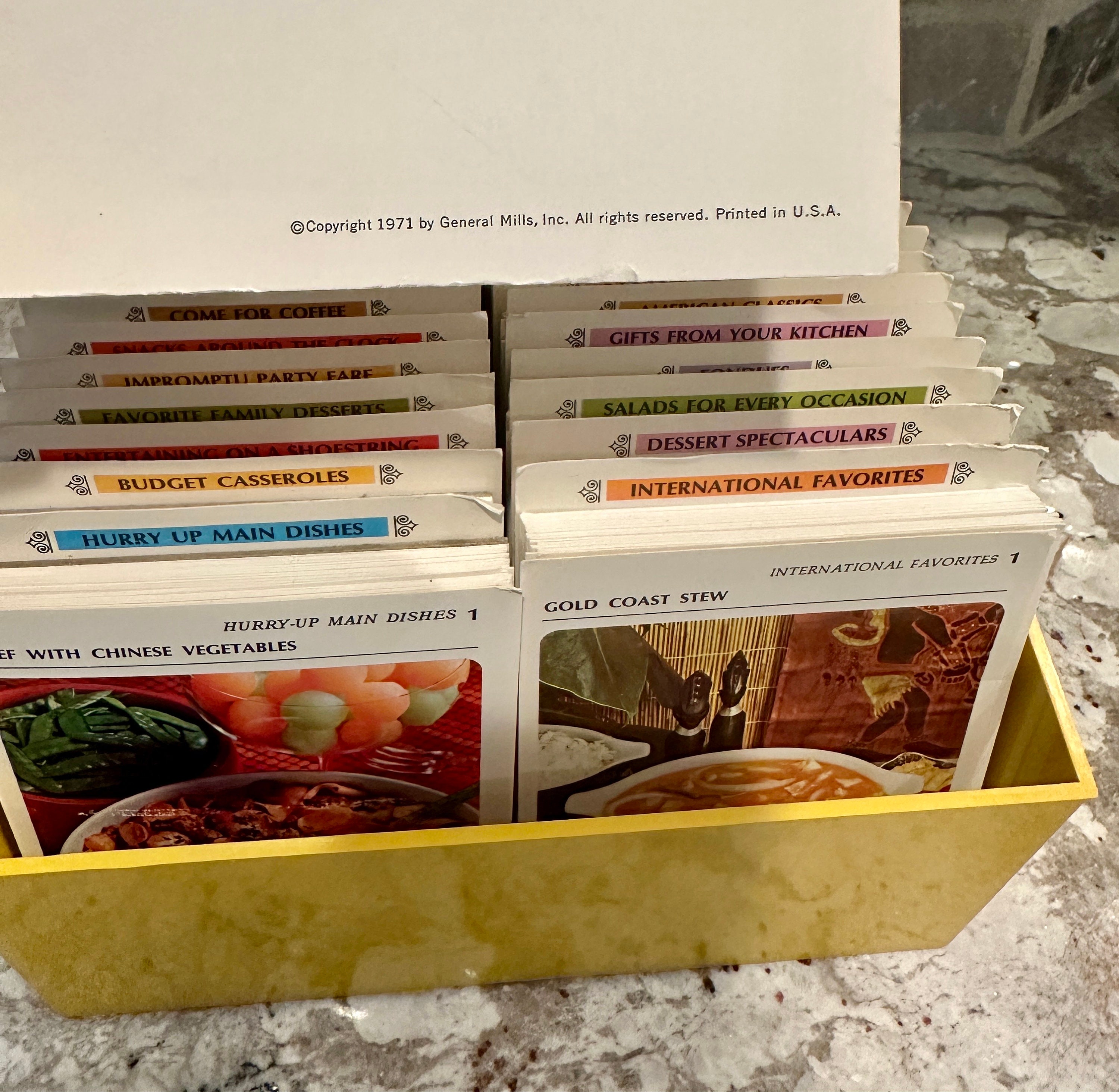 1971 the Betty Crocker Recipe Card Library; Vintage; Vtg; Retro; MCM ...