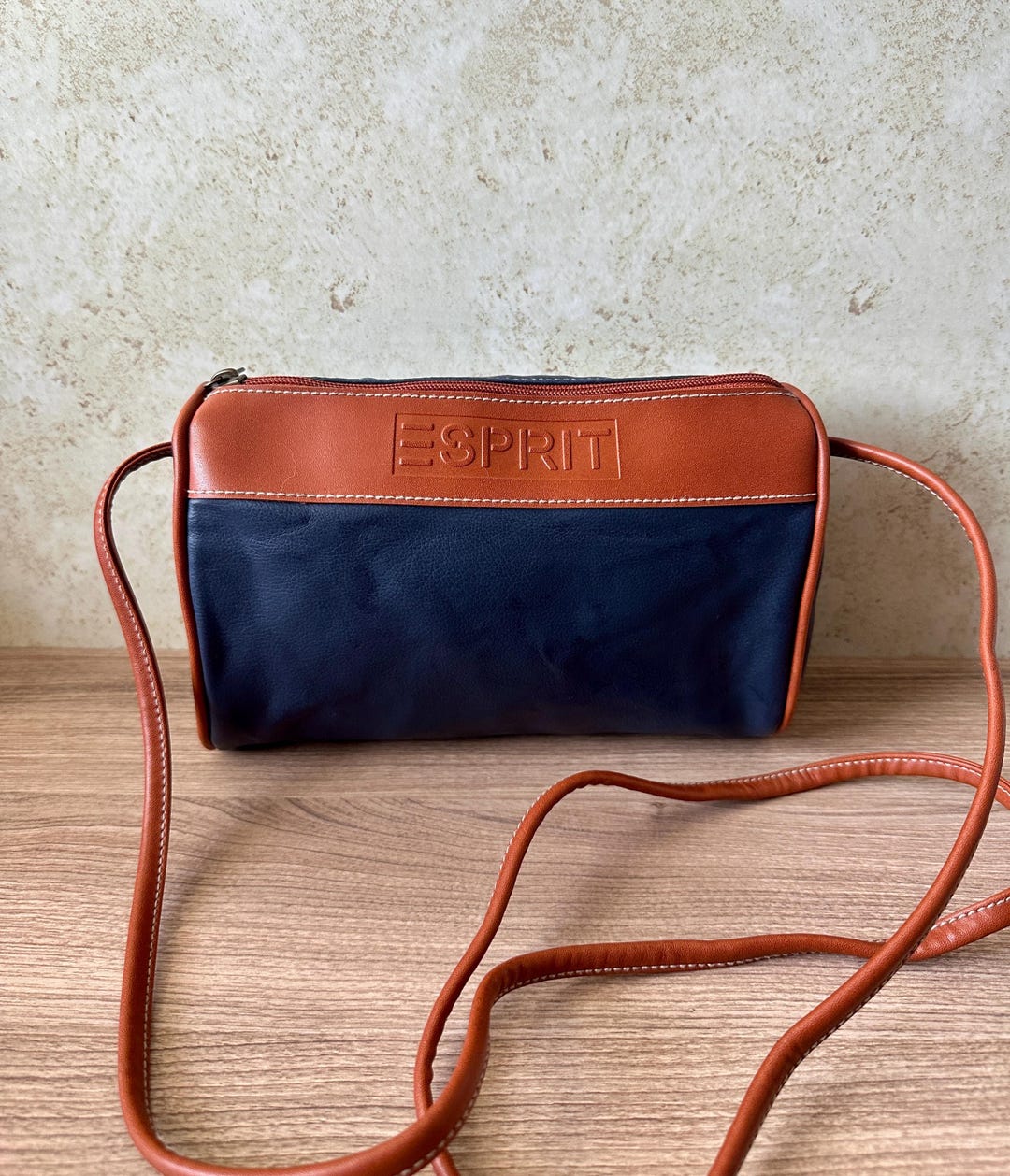 Vintage Esprit Leather Crossbody Purse; 1990’s Fashion; 1980’s Fashion ...