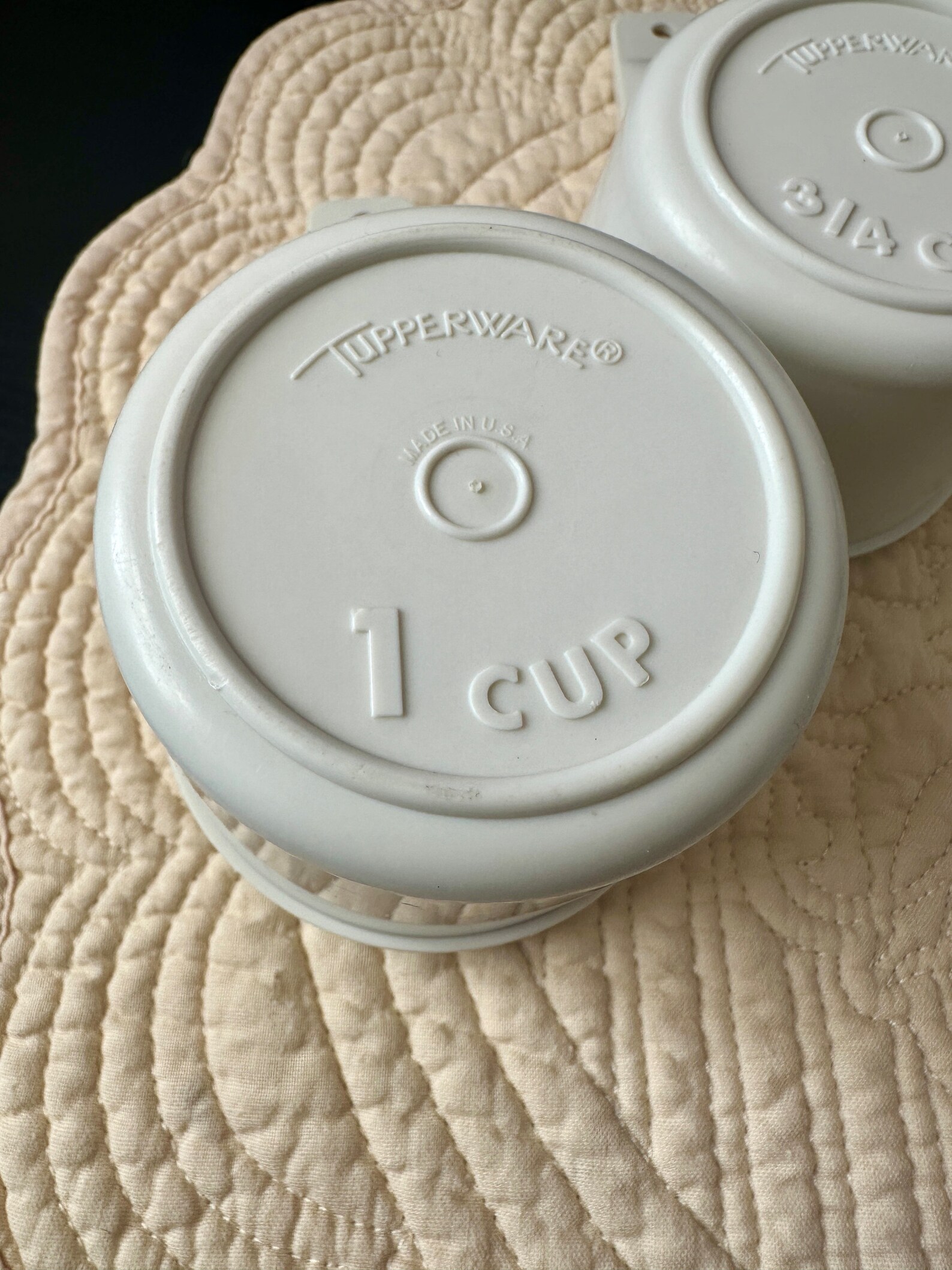 Tupperware White Measuring Cups Complete Set of 6 Vintage Vtg Retro ...