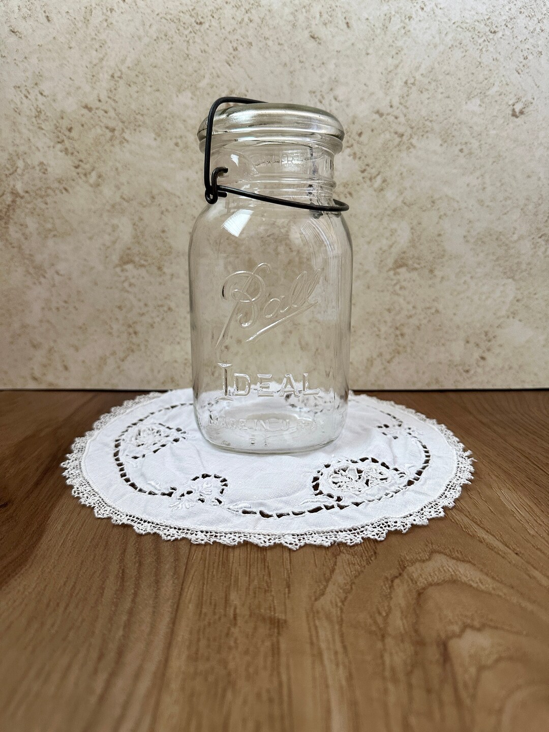 Ball Lightning IDEAL Mason Bail Wire Canning Jar Vintage Vtg Canning ...