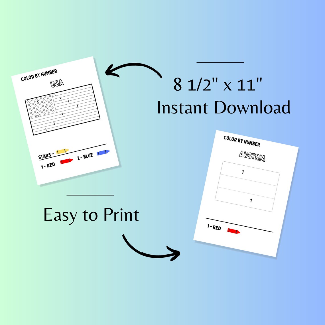 Color by Number for Kids Color by Number Printables Color by Number ...
