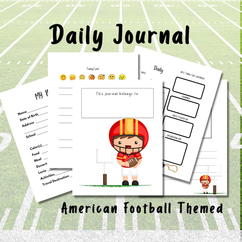 Boys Journal Printable Kids Daily Journal Daily Journal With - Etsy