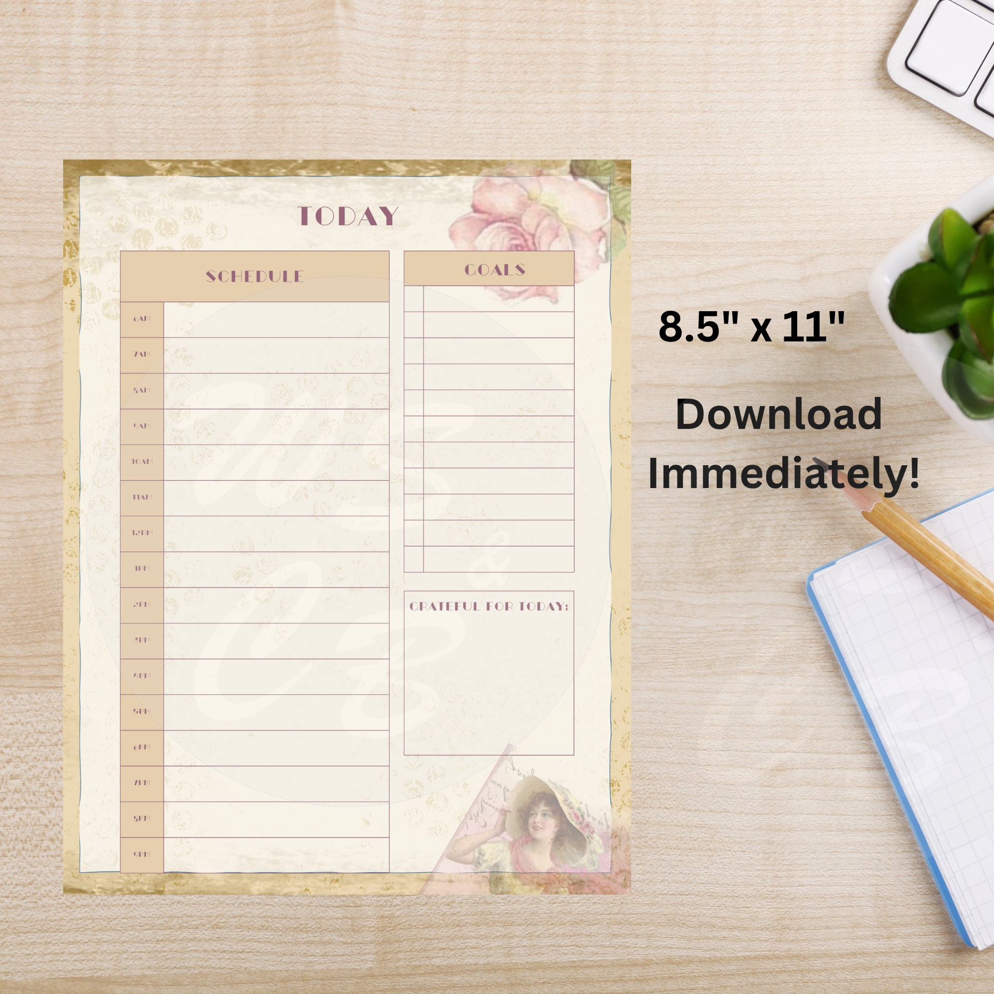Junk Journal Planner Printable - Planner Pages - Junk Journal Planner ...