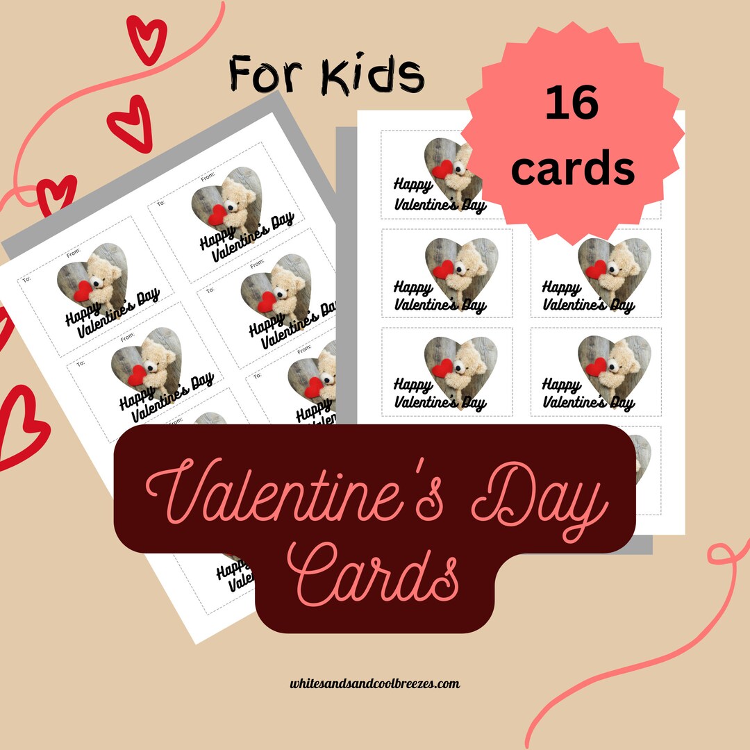 Classroom Valentines Day Cards for Kids Valentines Day Cards for Kids ...