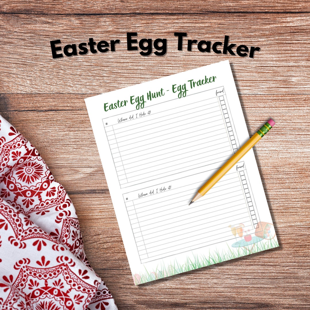 Easter Egg Tracker - Egg Tracker - Easter Egg Hunt - Easter Egg ...