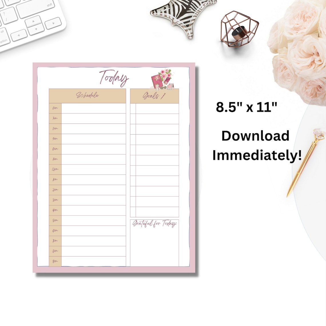 Girl Boss Planner Printable - Girl Boss Day Planner - Girl Boss Planner ...