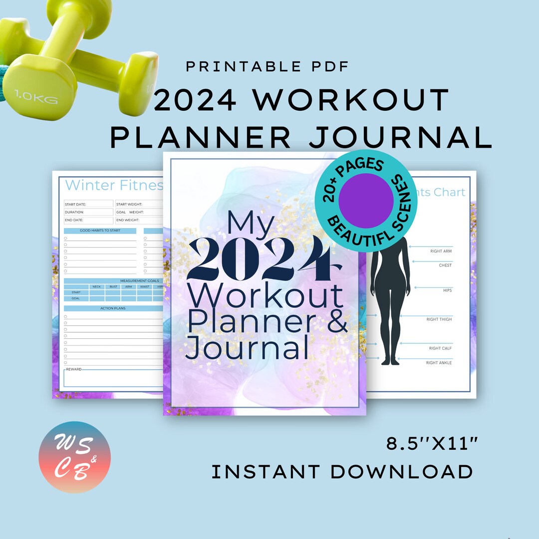 Workout Planner Workout Tracker Workout Planner 2024 Workout Planner ...
