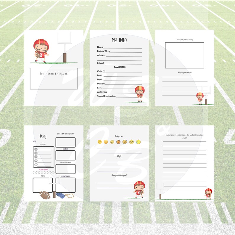 Boys Journal Printable Kids Daily Journal Daily Journal With Prompts ...