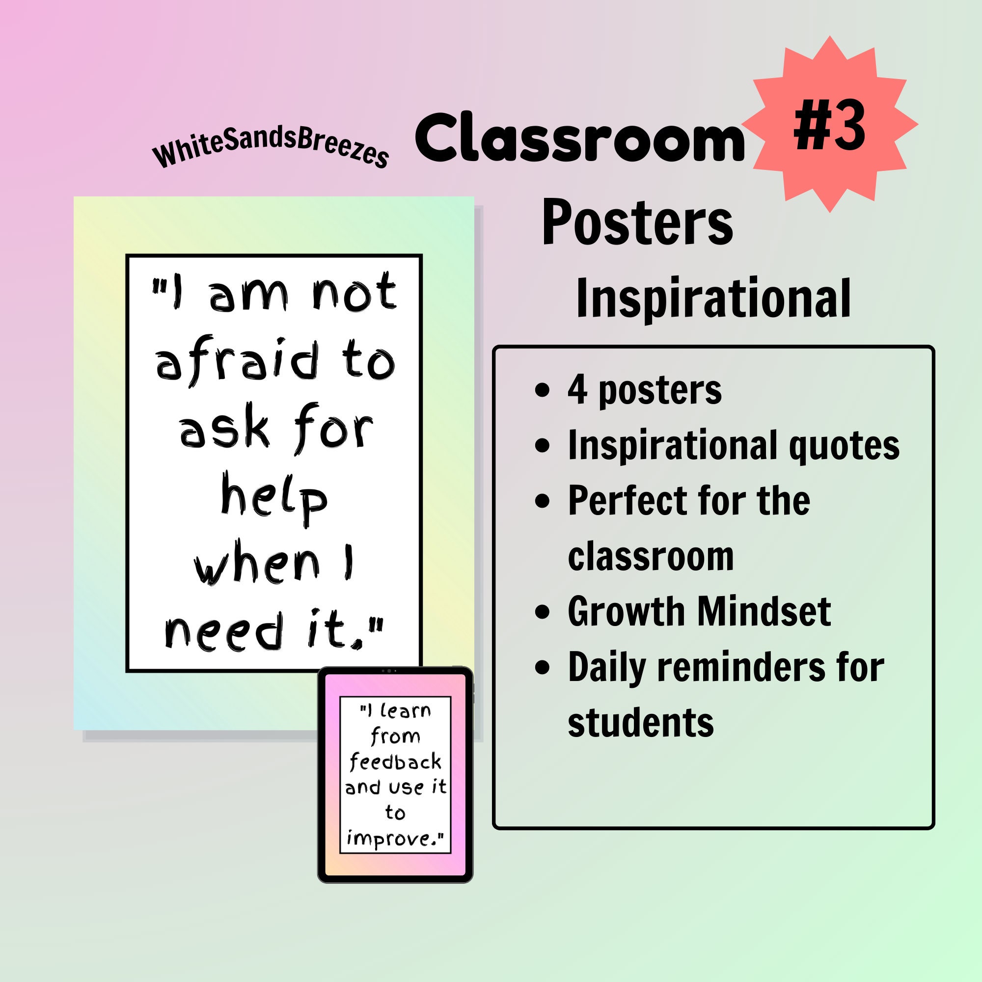 Growth Mindset Poster Growth Mindset Classroom Poster Mindset Poster ...