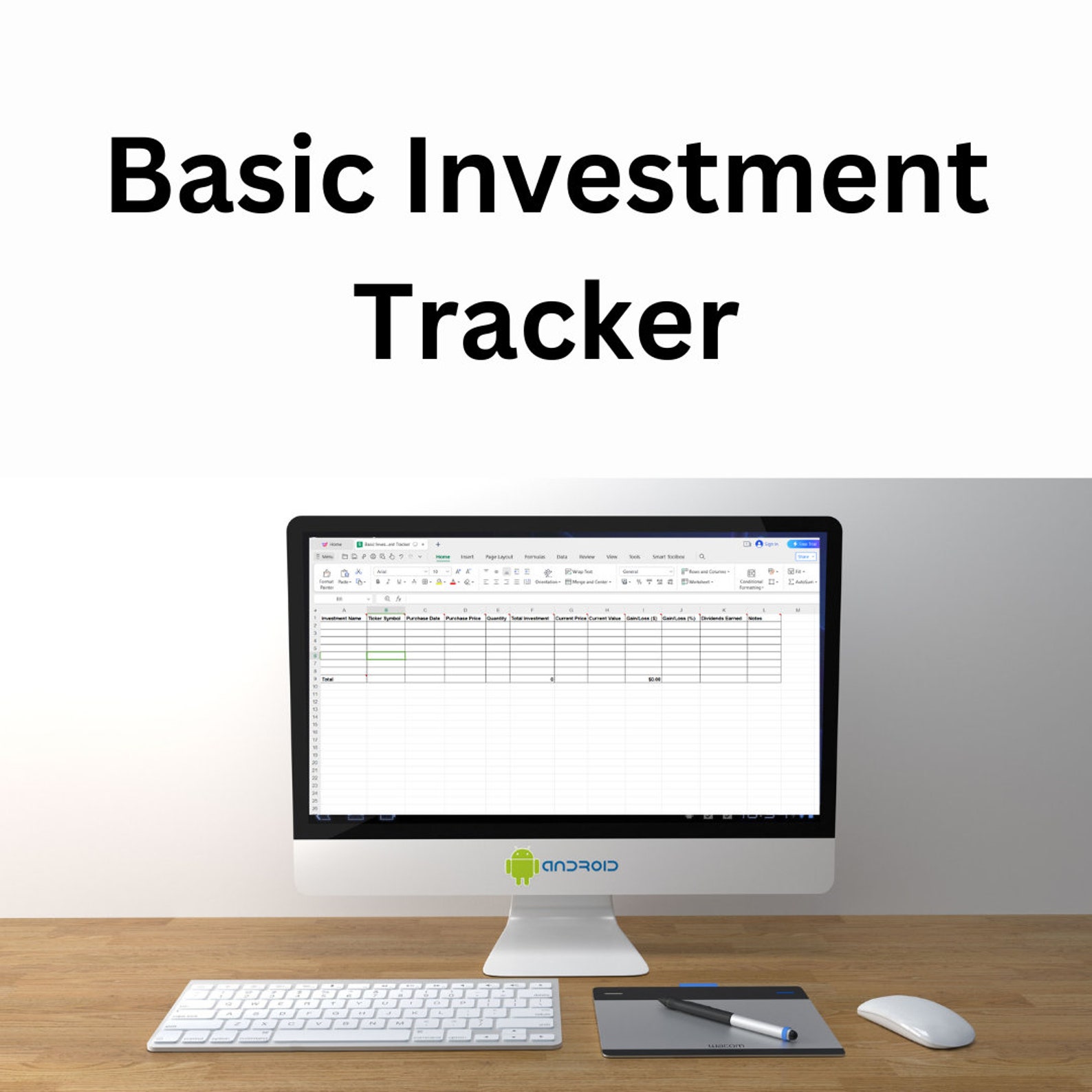 Basic Investment Tracker - Stock, Bond, Mutual Fund Portfolio ...