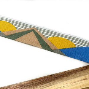 25mm Alien Invasion Designer Jacquard Ribbon by Ali Ruby Geometric Trim ...