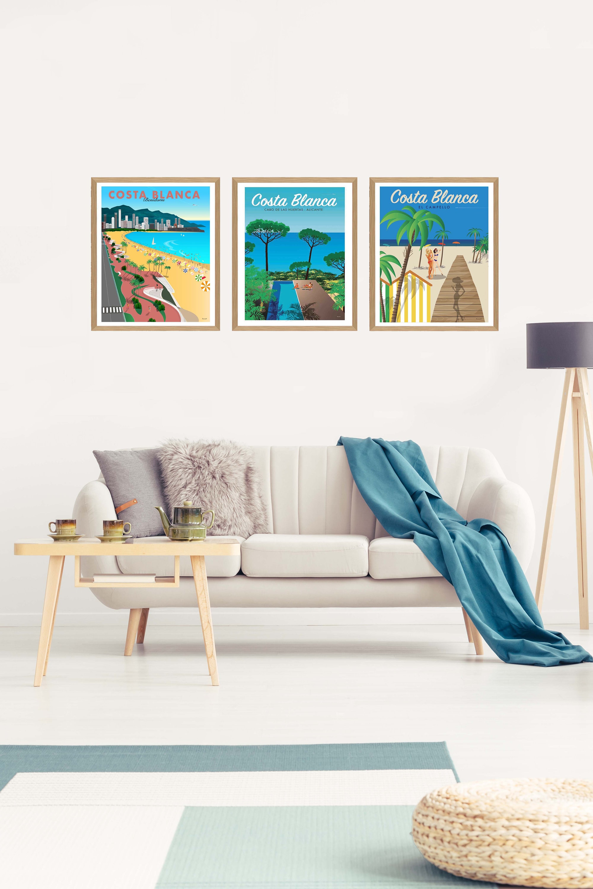 LAMINA BENIDORM / Illustration Alicante / Benidorm / Valencian - Etsy
