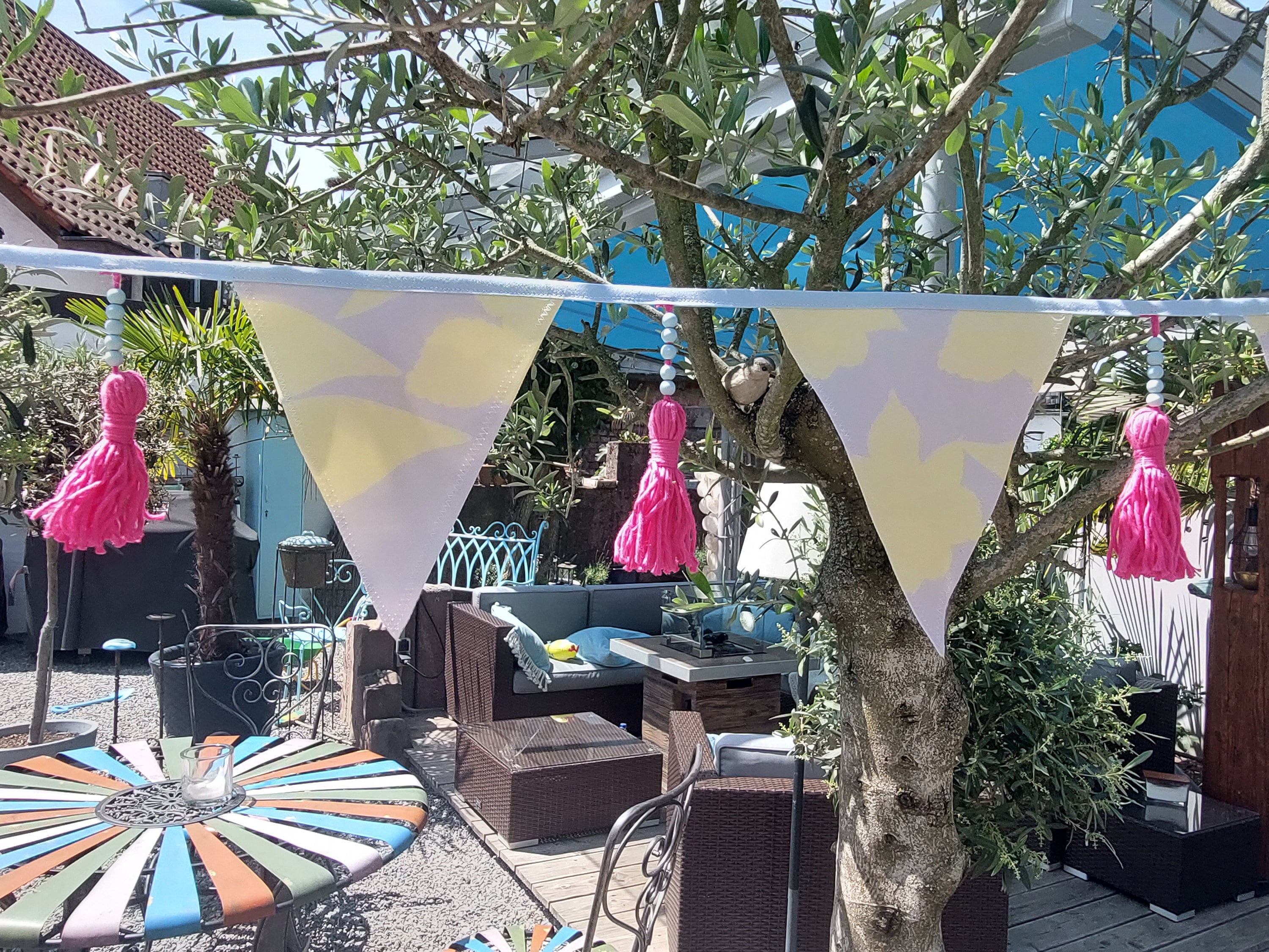 Cadena de banderines guirnalda exterior de unos 3 metros - Etsy España