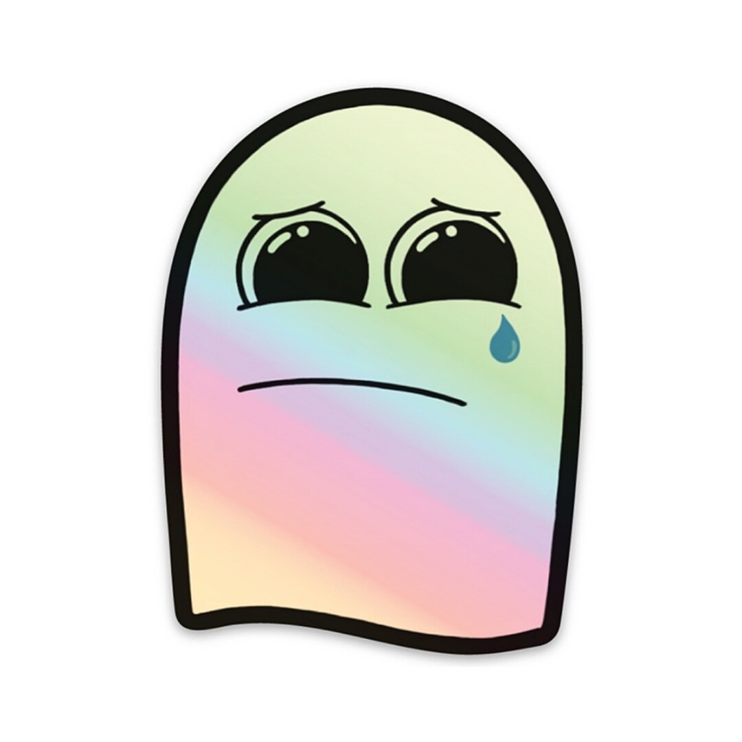 Holographic Boo Sticker - Etsy