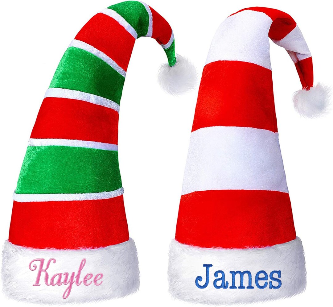 Personalized Santa Hat,christmas Hat, Christmas Hat for Family, Custom ...