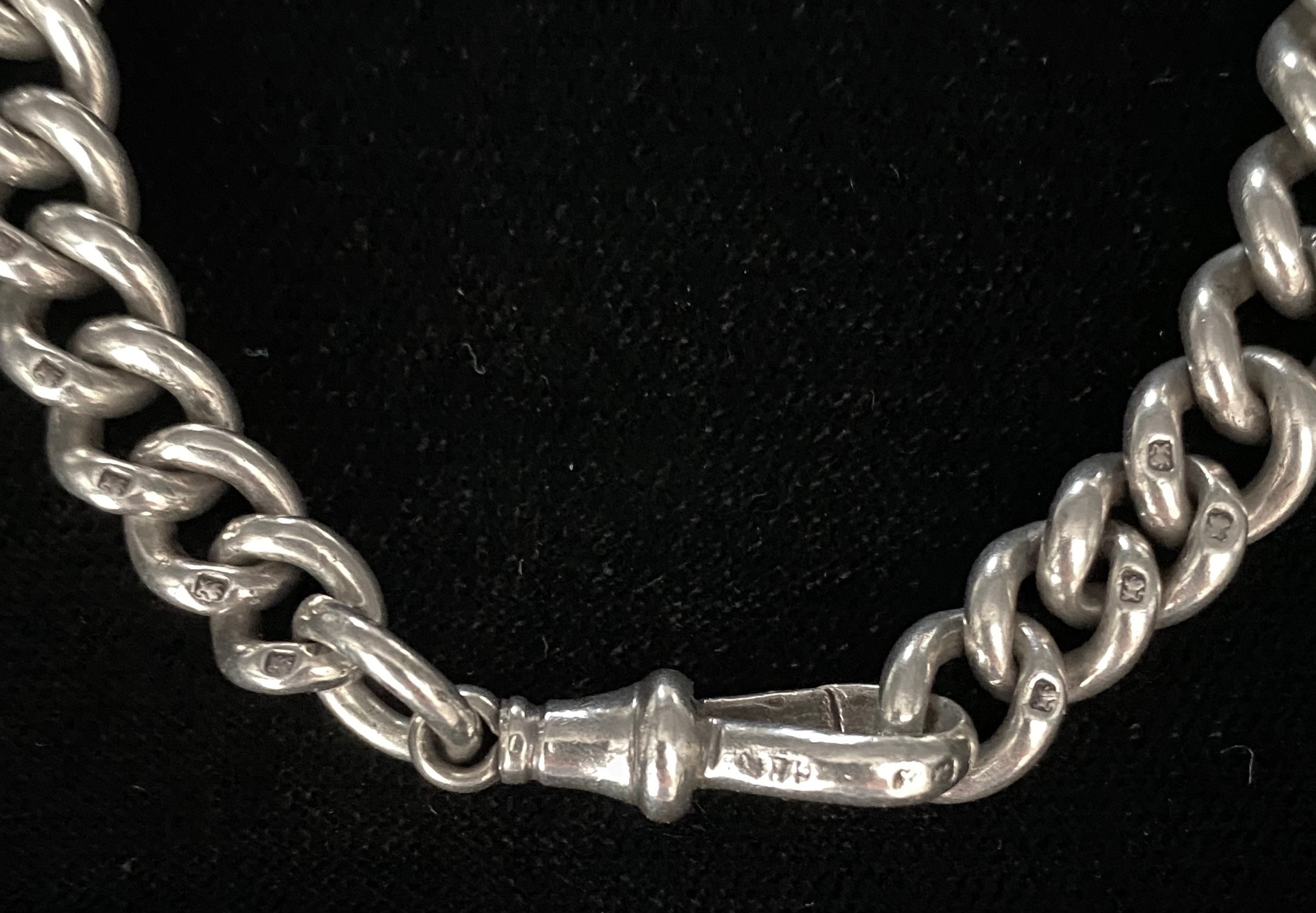 Antique Edwardian Heavy Hallmarked Sterling Silver 8 Inch Swivel Dog ...