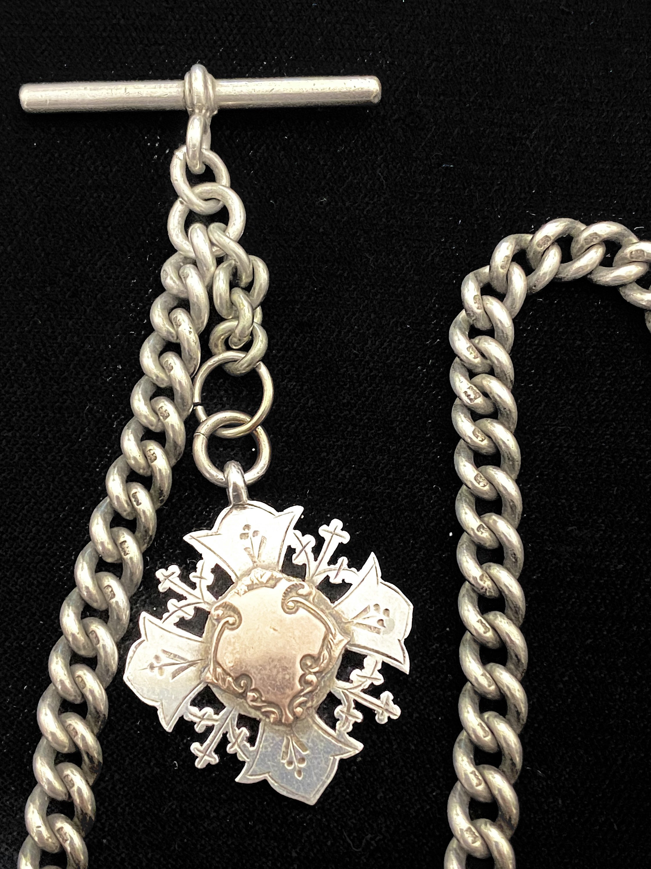 Antique Edwardian Hallmarked Sterling Silver Birmingham 1912 Albert ...