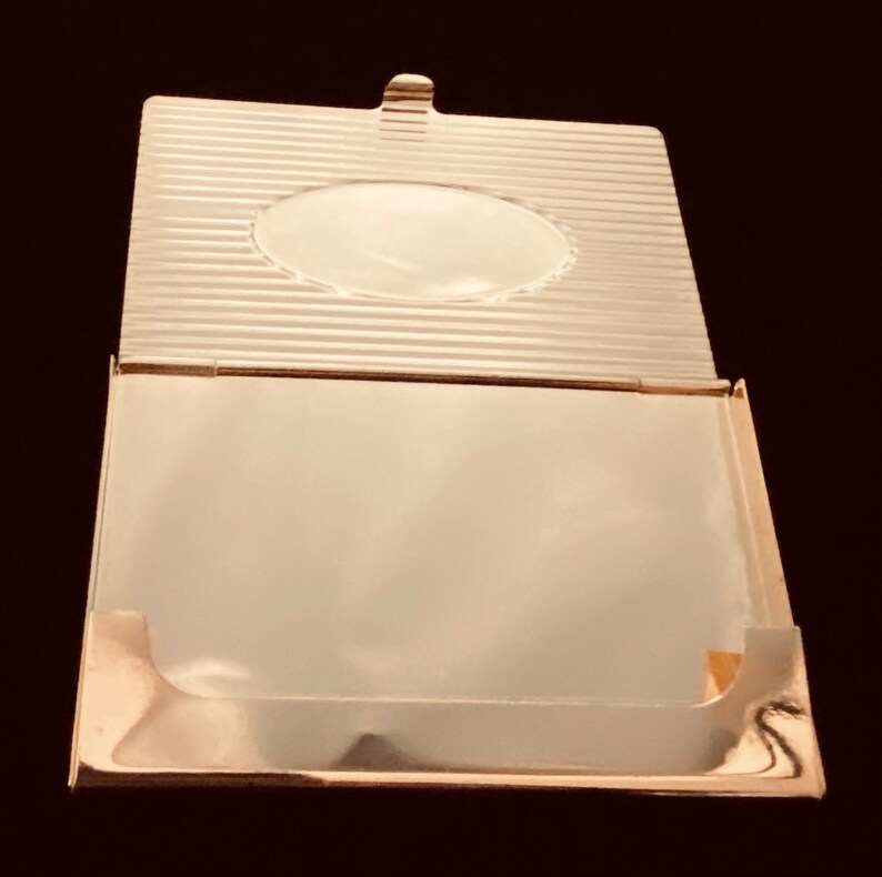 Vintage Art Deco Style Gold Plated Card Case - Etsy