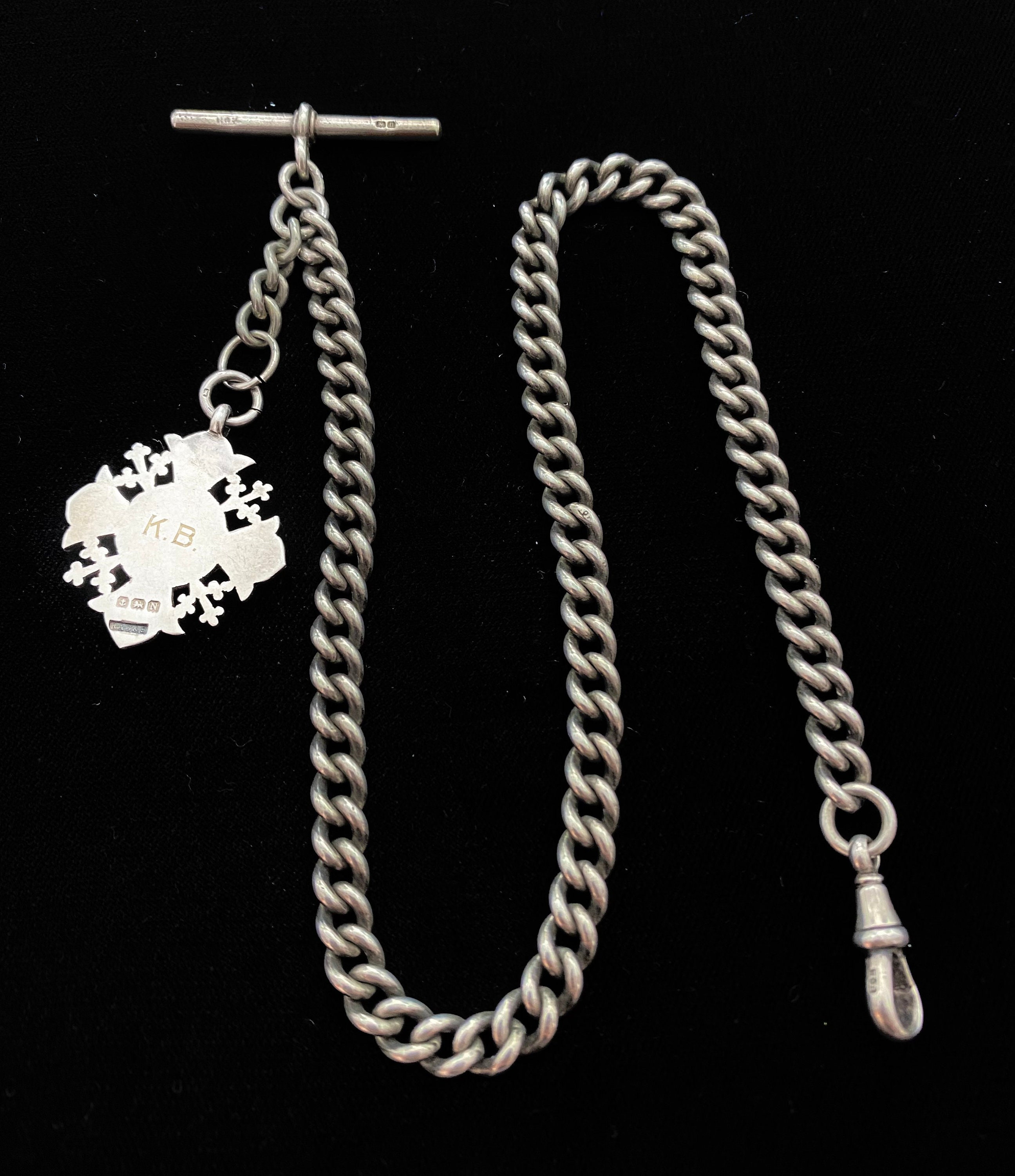 Antique Edwardian Hallmarked Sterling Silver Birmingham 1912 Albert ...