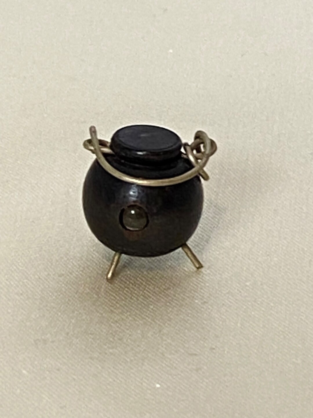 Antique Edwardian Miniature Stanhope Silver and Wooden Cooking Pot ...