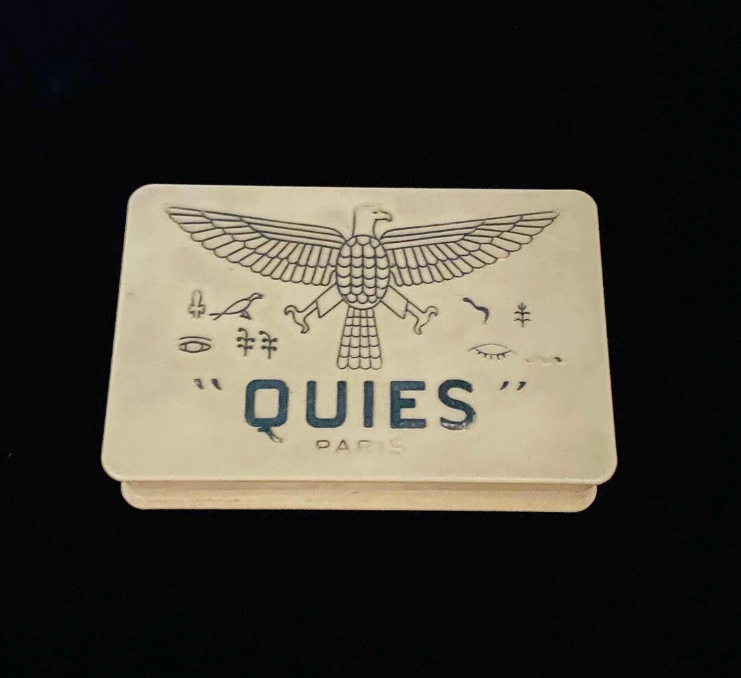 Vintage Art Deco Egyptian Revival Quies Paris Bakelite Earplugs Box - Etsy