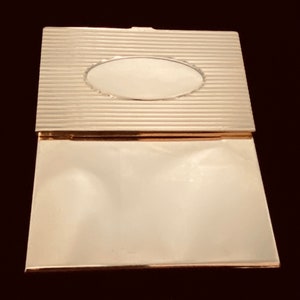 Vintage Art Deco Style Gold Plated Card Case - Etsy