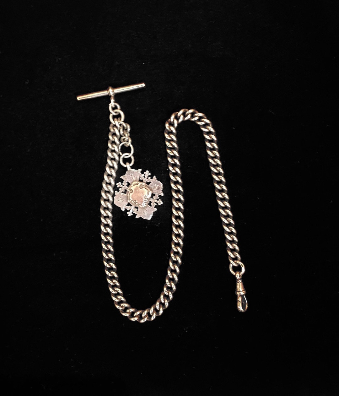 Antique Edwardian Hallmarked Sterling Silver Birmingham 1912 Albert ...