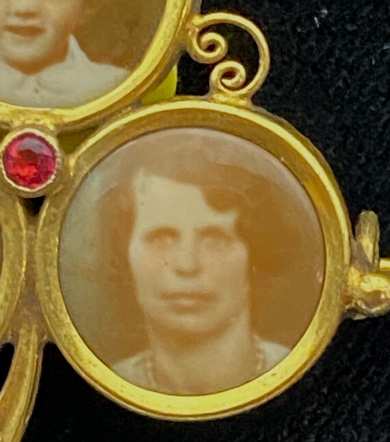 Antique Edwardian First World War Rolled Gold Garnet … - Gem