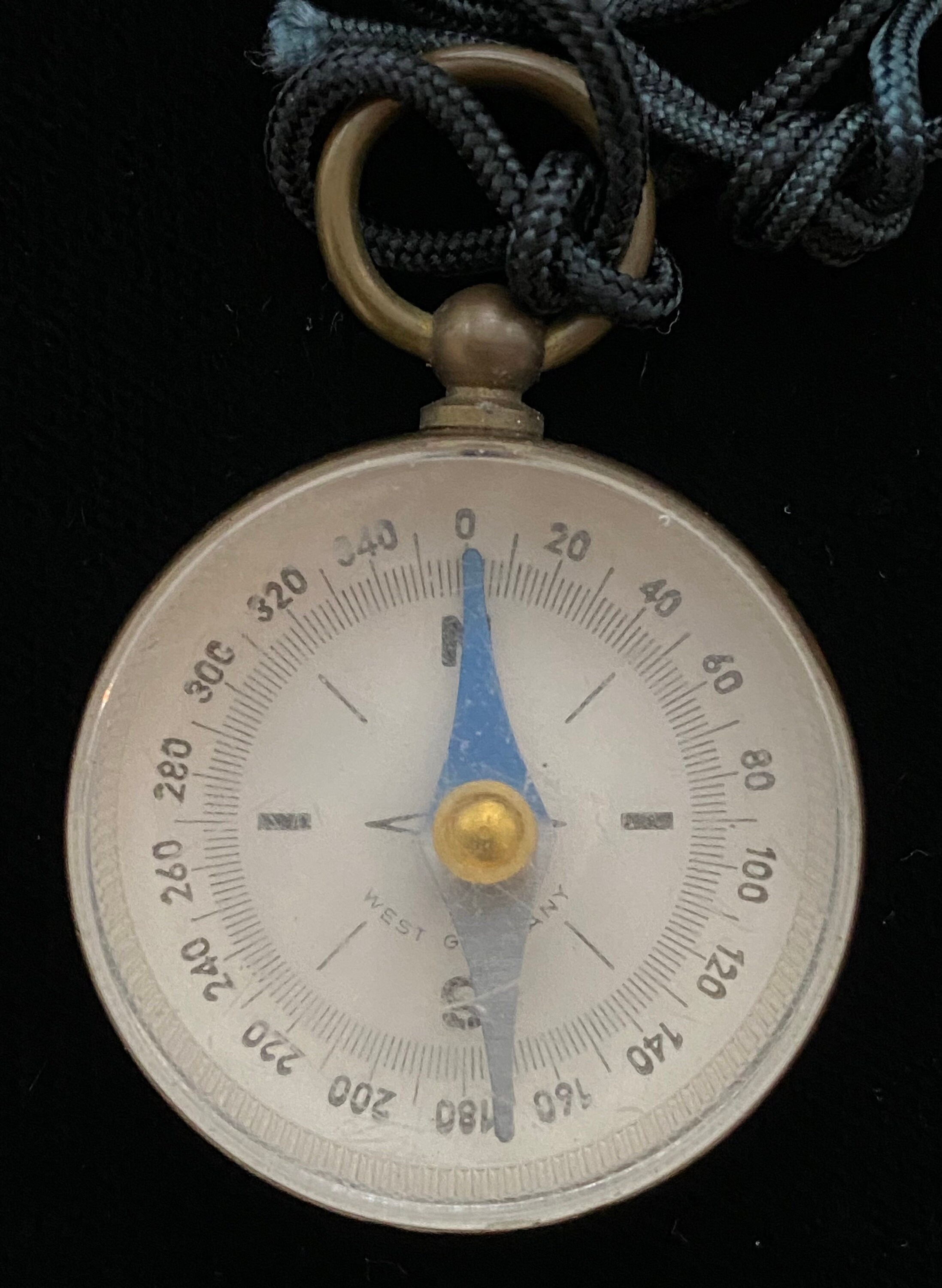 Vintage Brass 1930’s Small Compass With Cord - Etsy