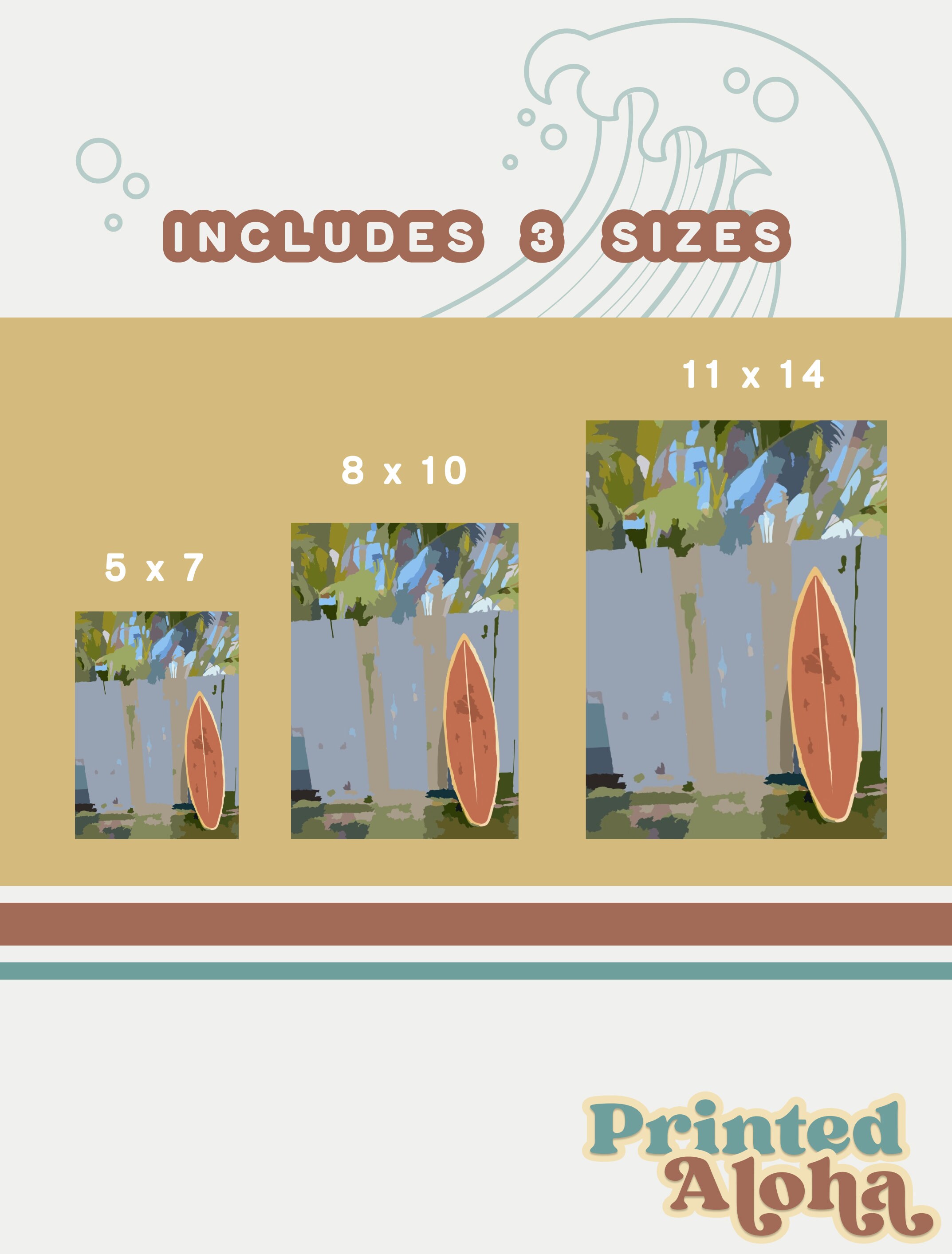 Hawaii Beach Printable / Oneula Beach Picture, Pdf Download, 5x7, 8x10 ...