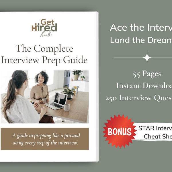 Star Method Interview Prep - Etsy