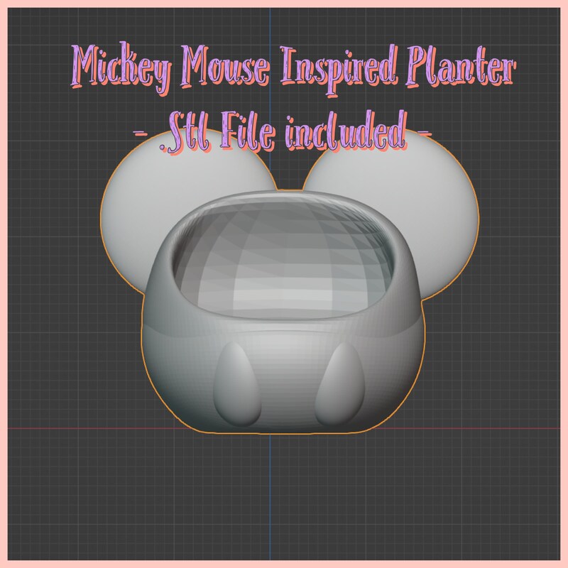 Mickey Mouse Planter - Etsy