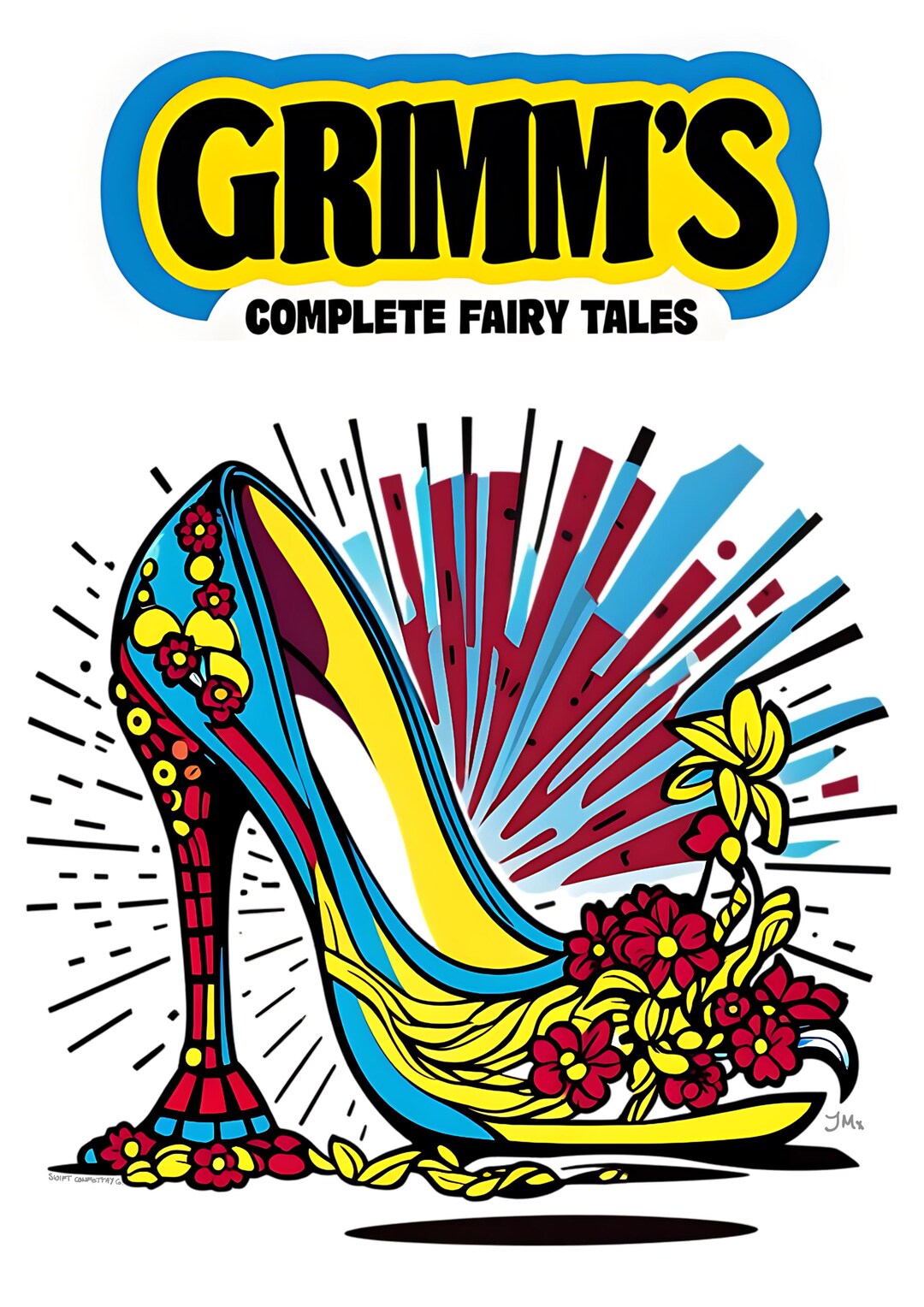 Grimms Tales Cinderella Inspired - Digital Minimalist Abstract Pop Art ...