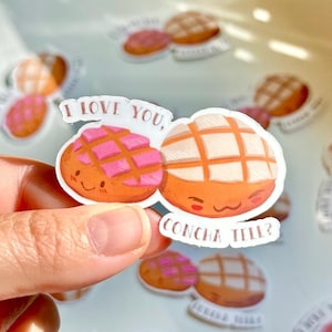Cute Kawaii Mexican Food Pan Dulce Concha Sticker, Vinyl Waterproof - Etsy
