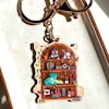 Personalized Girl Reading Book Acrylic Flat Keychain, Custom Book ...