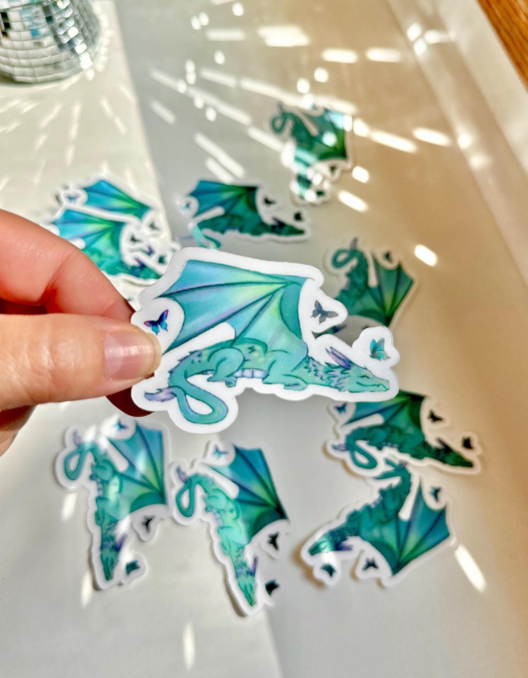 Fantasy Dragon Sticker, Waterproof Kindle Decal, Romantasy Bookish ...