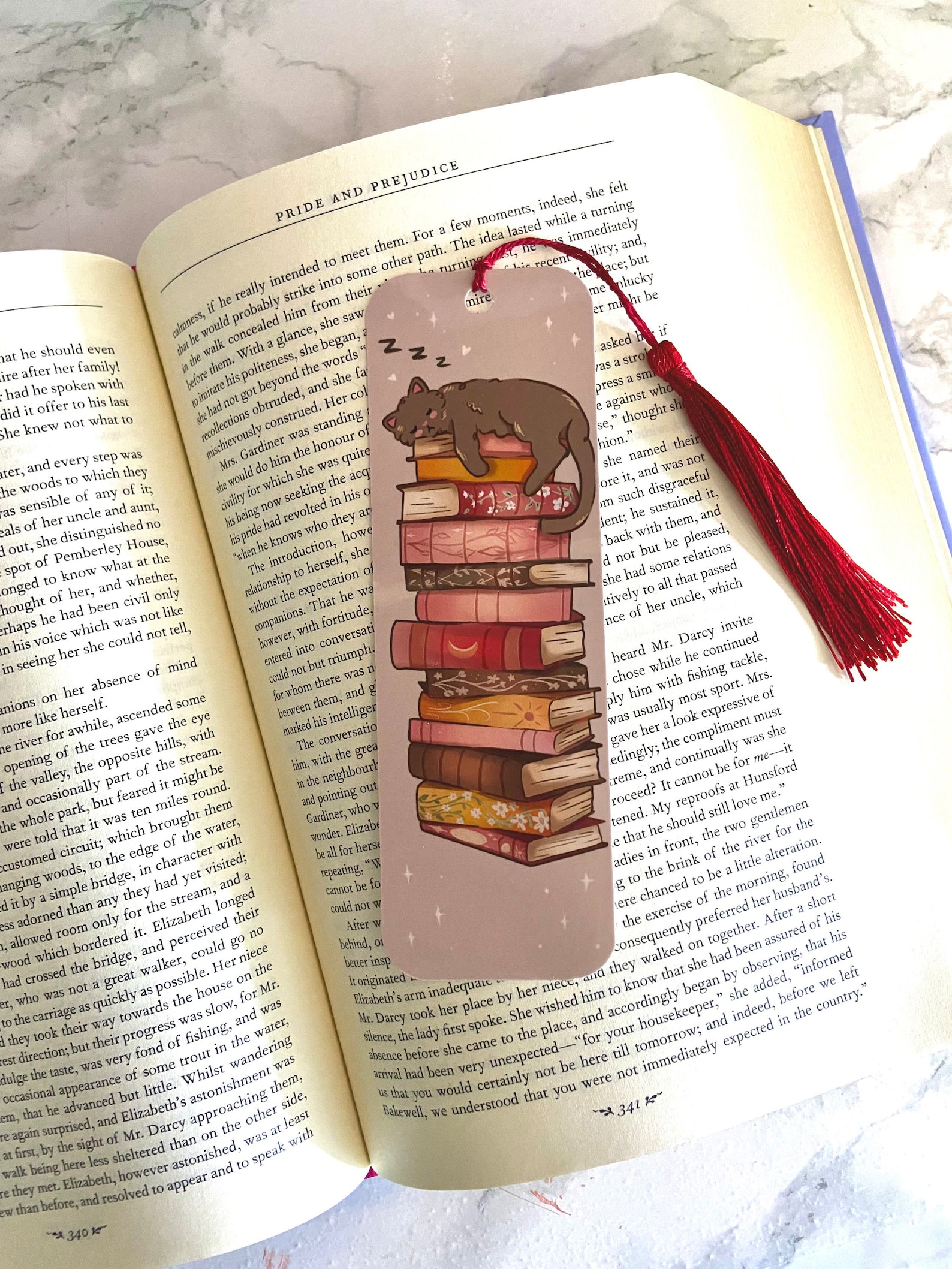 Cottagecore Bookmark Cute Kawaii Cat Books Bookmark - Etsy