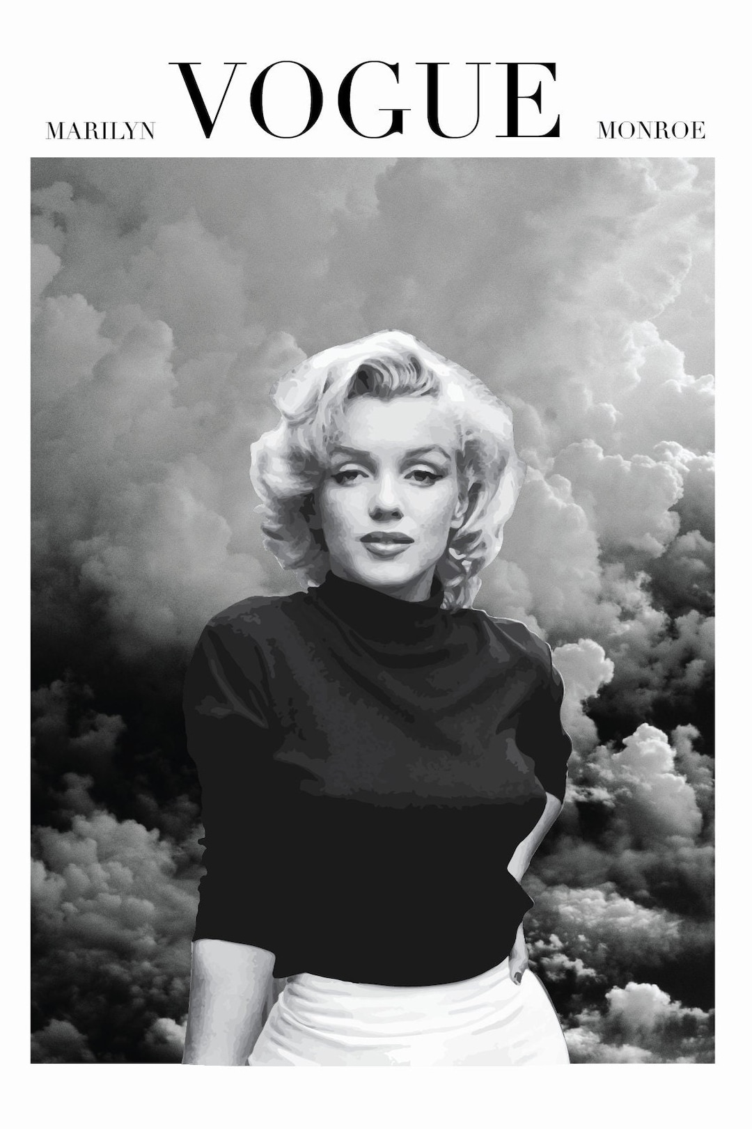 Marilyn Monroe Printable Poster - Etsy
