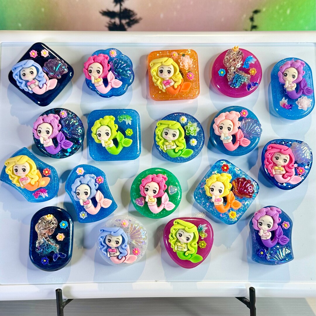 MYSTERY Mermaid Magnets / SURPRISE Desk Buddy / Novelty Magnets ...