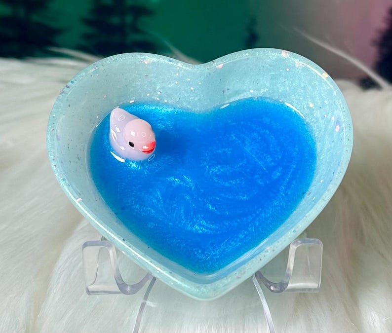 Duck Pond Ring Dish / Rubber Duckie Ring Dish / Ring Bowl / Handmade ...