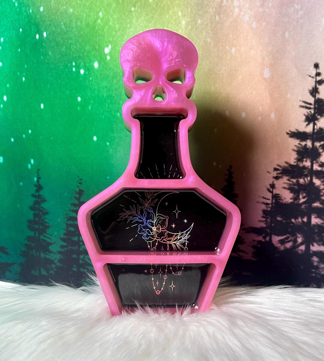 Potion Bottle Shelf / Desktop Display Shelf With Holographic Moon ...