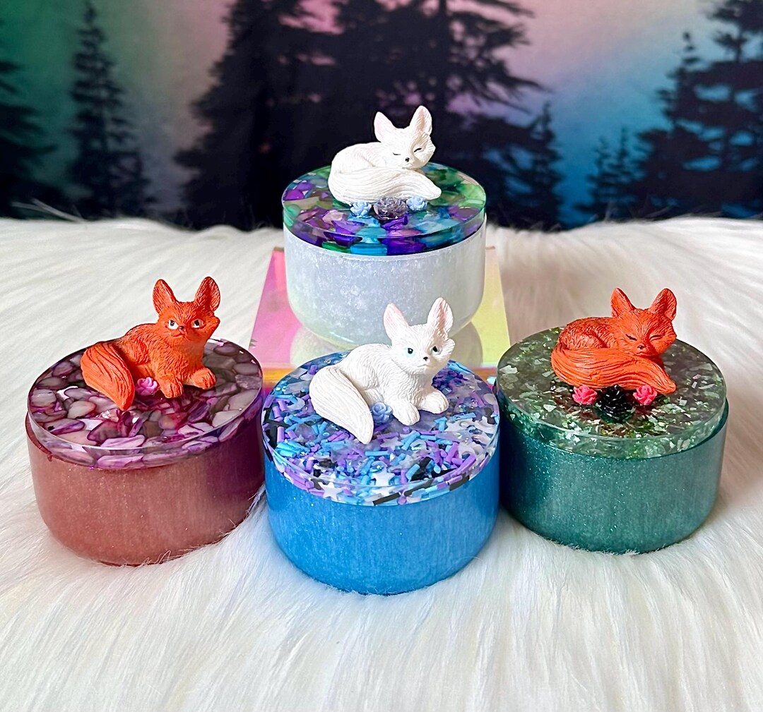 Fox Trinket Box / Cottage Core / Handmade Kitschy Home Decor / Jewelry ...