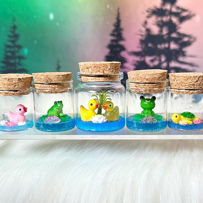 Resin Animals in a Jar - Etsy