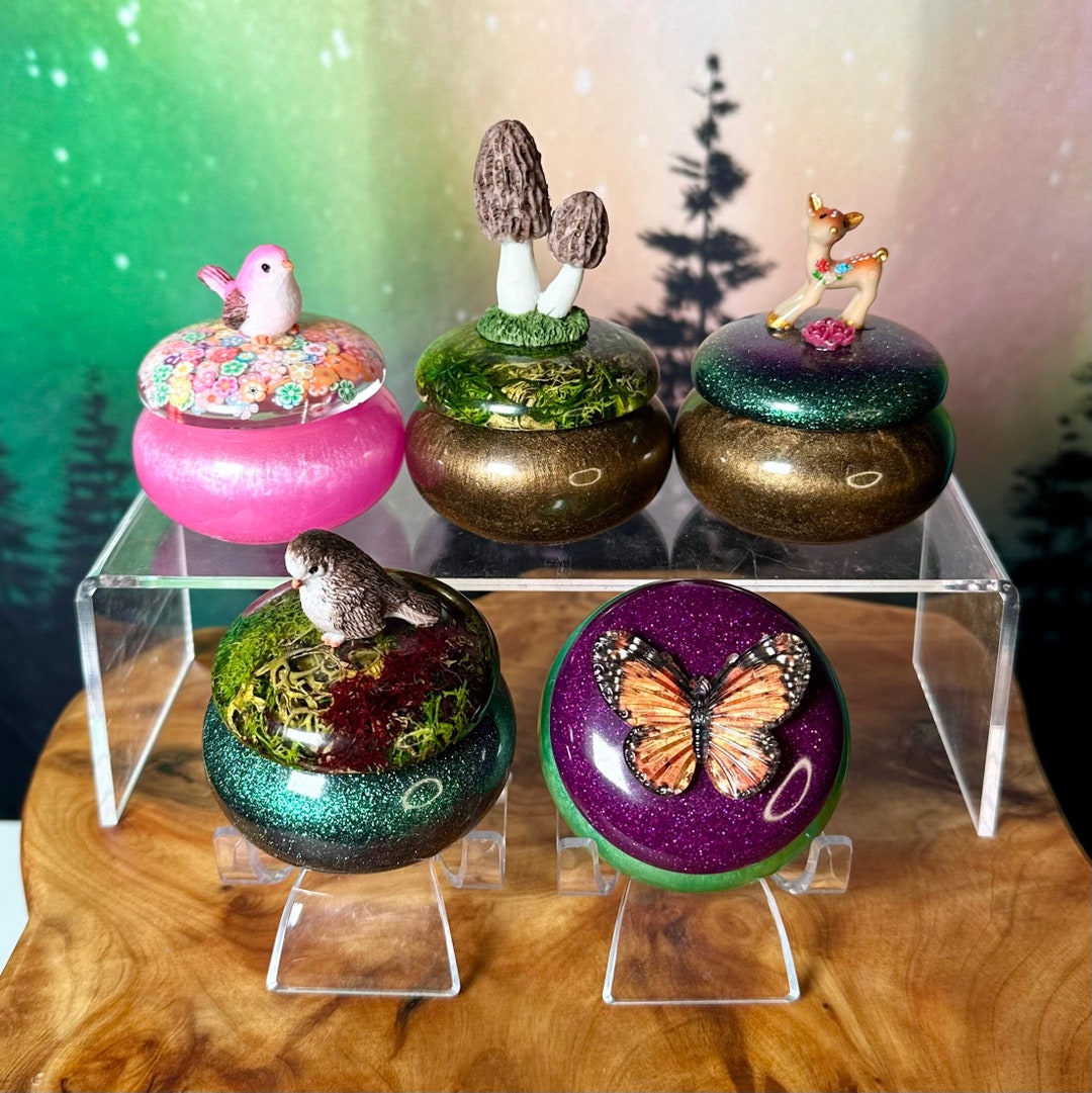 Cottage Core Trinket Box / Handmade Kitschy Home Decor / Jewelry ...