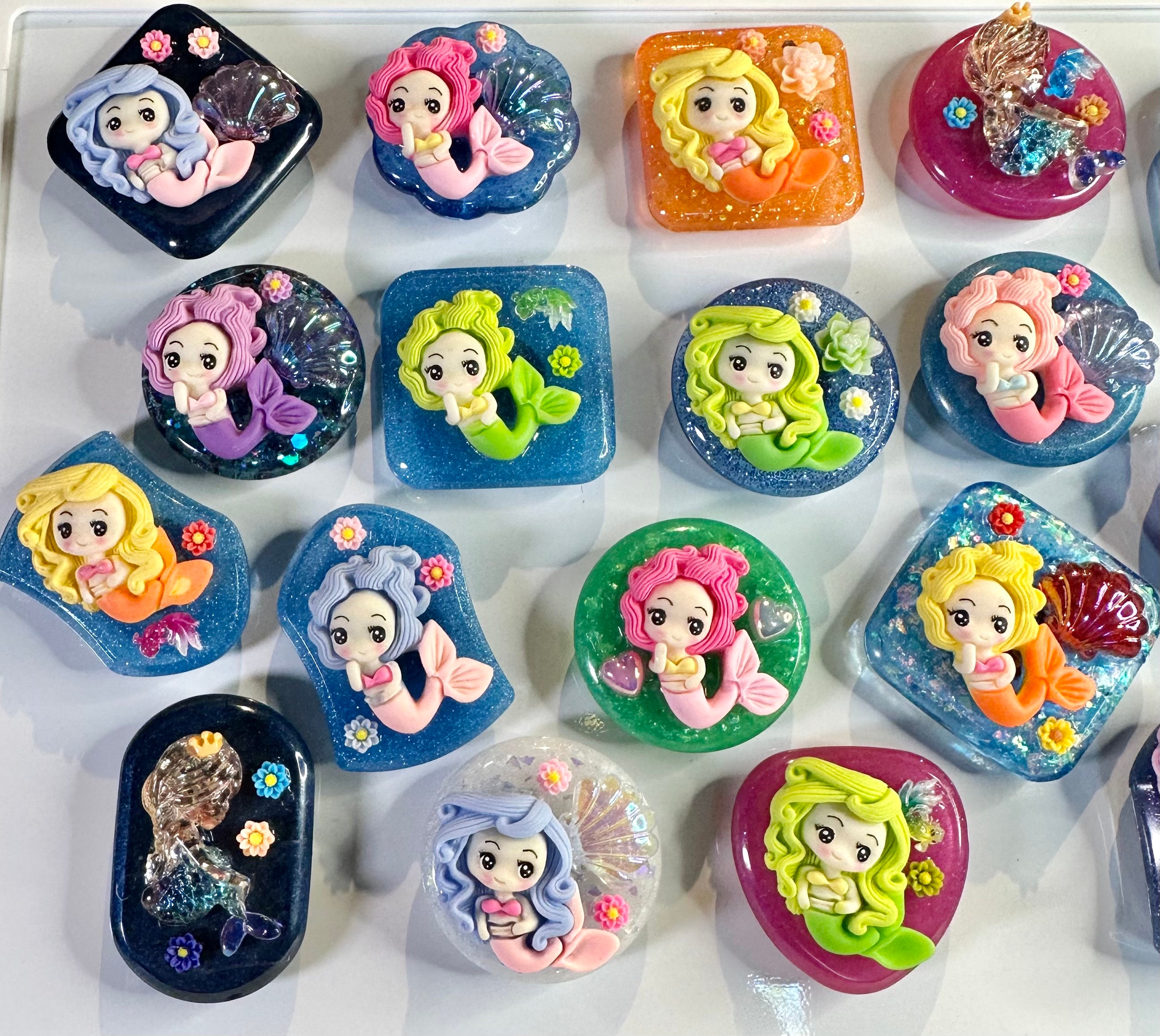 MYSTERY Mermaid Magnets / SURPRISE Desk Buddy / Novelty - Etsy