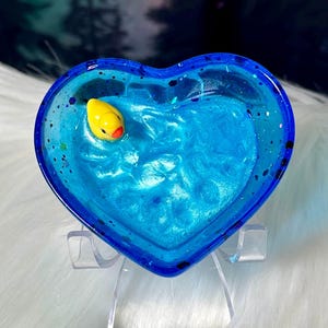 Duck Pond Ring Dish / Rubber Duckie Ring Dish / Ring Bowl / Handmade ...